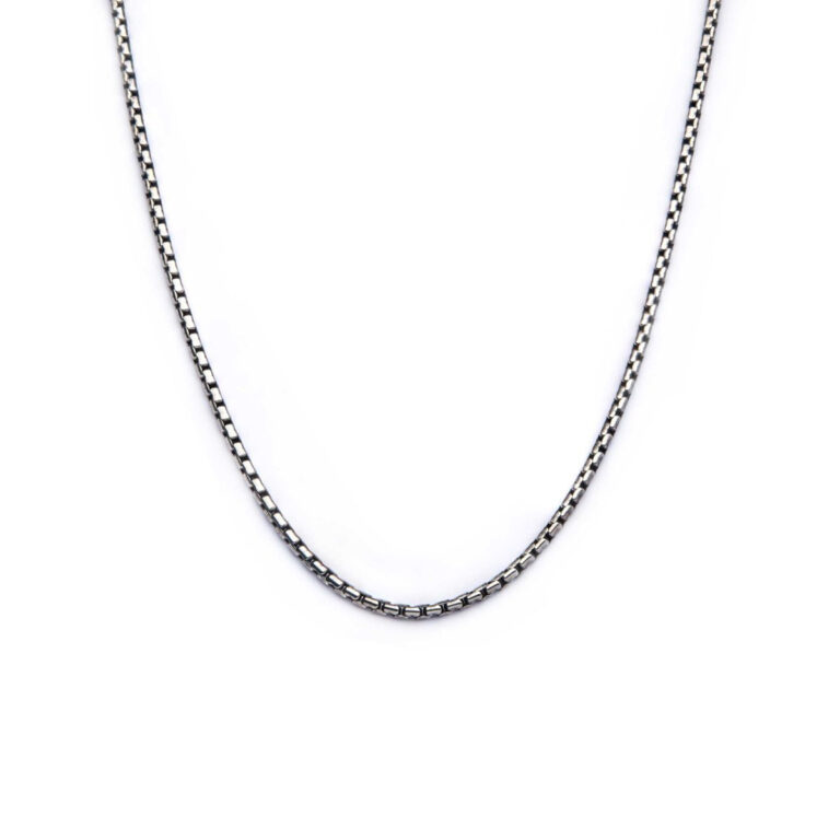 Stainless Steel Oxidized 22" Boston Chain - Josephs Jewelers