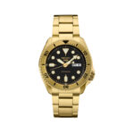 Stainless Steel Yellow Gold Plated Seiko 5 Sports Watch - Josephs Jewelers